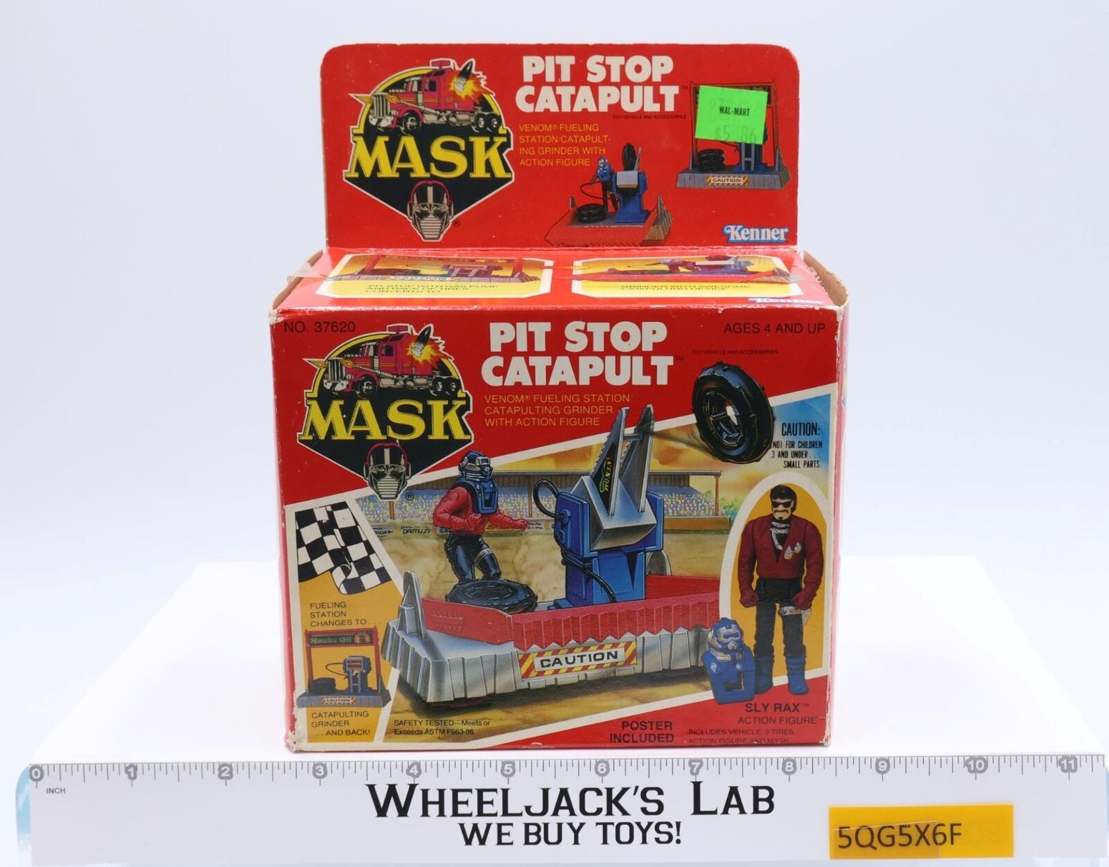 Pit Stop Catapult W/ Sly Rax 100% Complete MASK M.A.S.K. 1987 Kenner ...