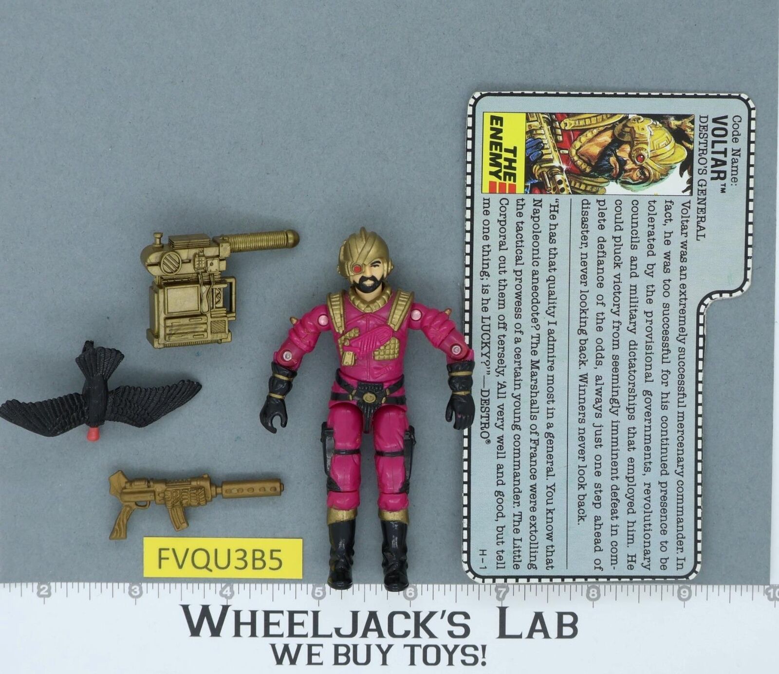 Voltar V1 100% Complete G.I. Joe 1988 Hasbro Vintage Action Figure ...