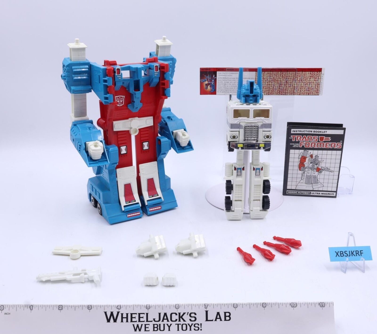 Ultra Magnus 100% Complete 1986 Vintage G1 Transformers Action Figure ...
