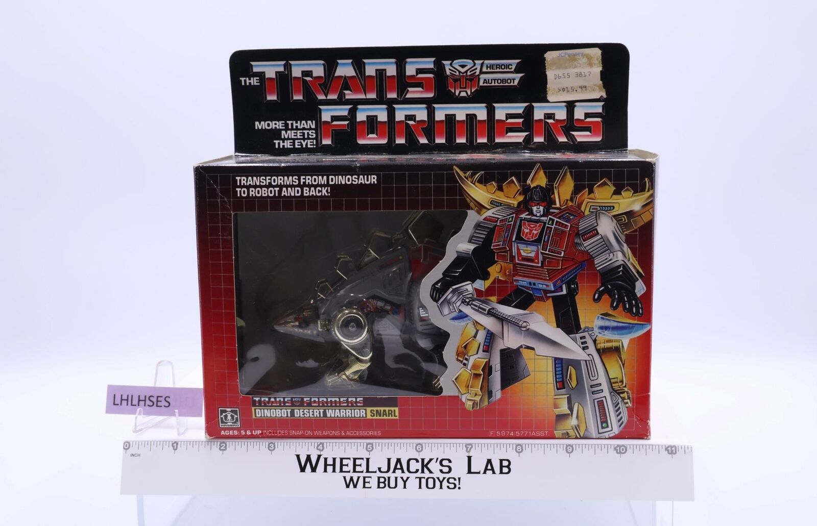 Snarl W/BOX & INSERT 100% Complete 1985 Vintage Hasbro G1 Transformers ...