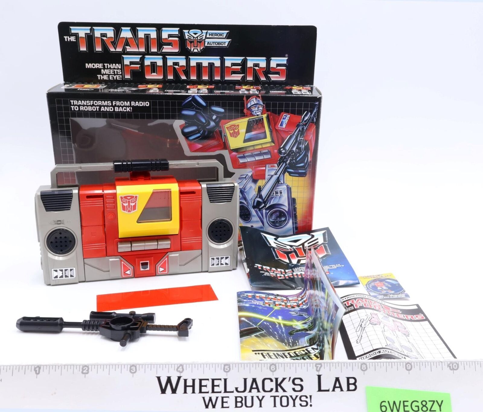 Blaster 100% Complete W/Box & Insert 1985 Vintage Hasbro G1 ...