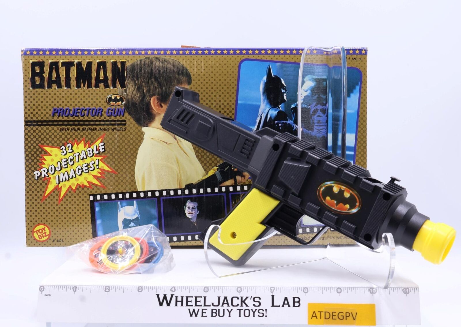 Projector Gun Batmobile DC Comics Batman 1989 Toy Biz Vehicle NEW MIB ...