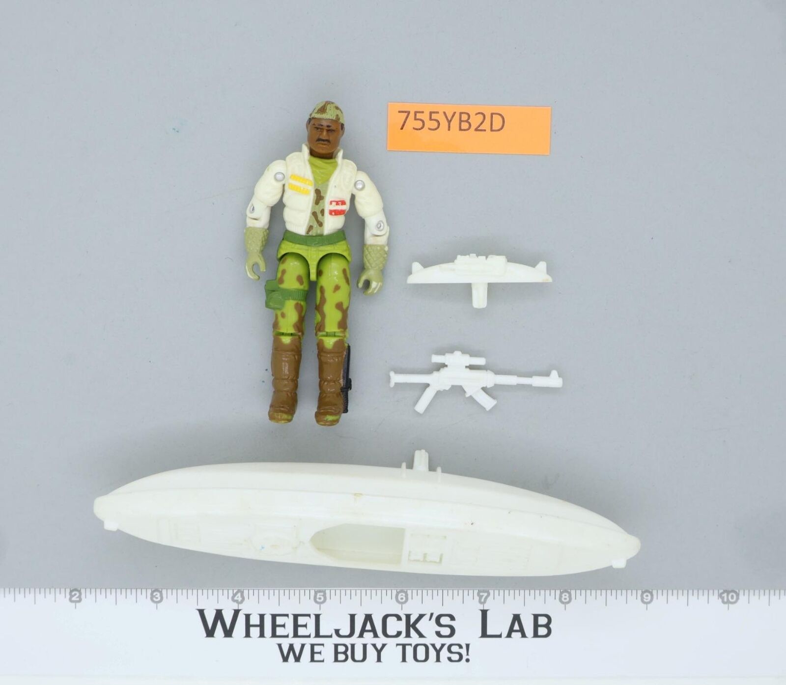 Stalker V2 G.I. Joe 1989 Hasbro Vintage Action Figure - Wheeljack's Lab