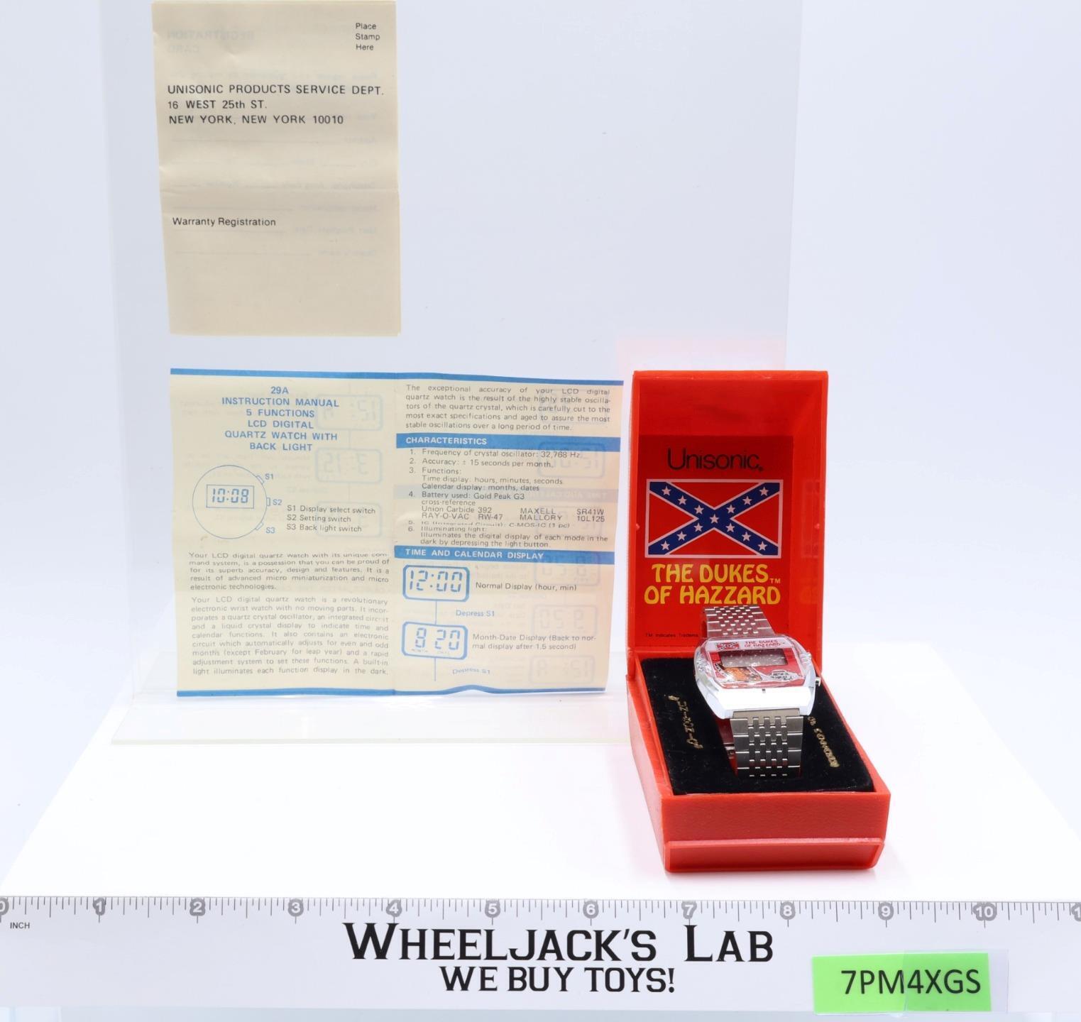 Dukes Of Hazzard Musical Unisonic LCD Quartz Watch 1981 Warner Bros ...