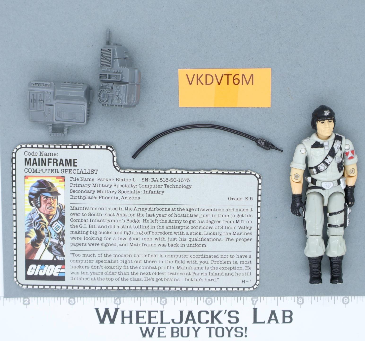 Mainframe V1 100% Complete G.I. Joe 1986 Hasbro Vintage Action Figure ...