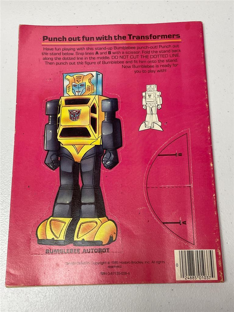 G1 Transformers Bumblebee's Dangerous Mission Coloring Book 1985 ...