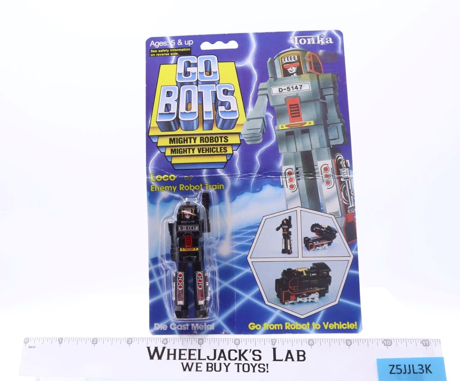 Loco Enemy Robot Train Gobots 1983 Bandai Tonka Action Figure NEW MOSC ...