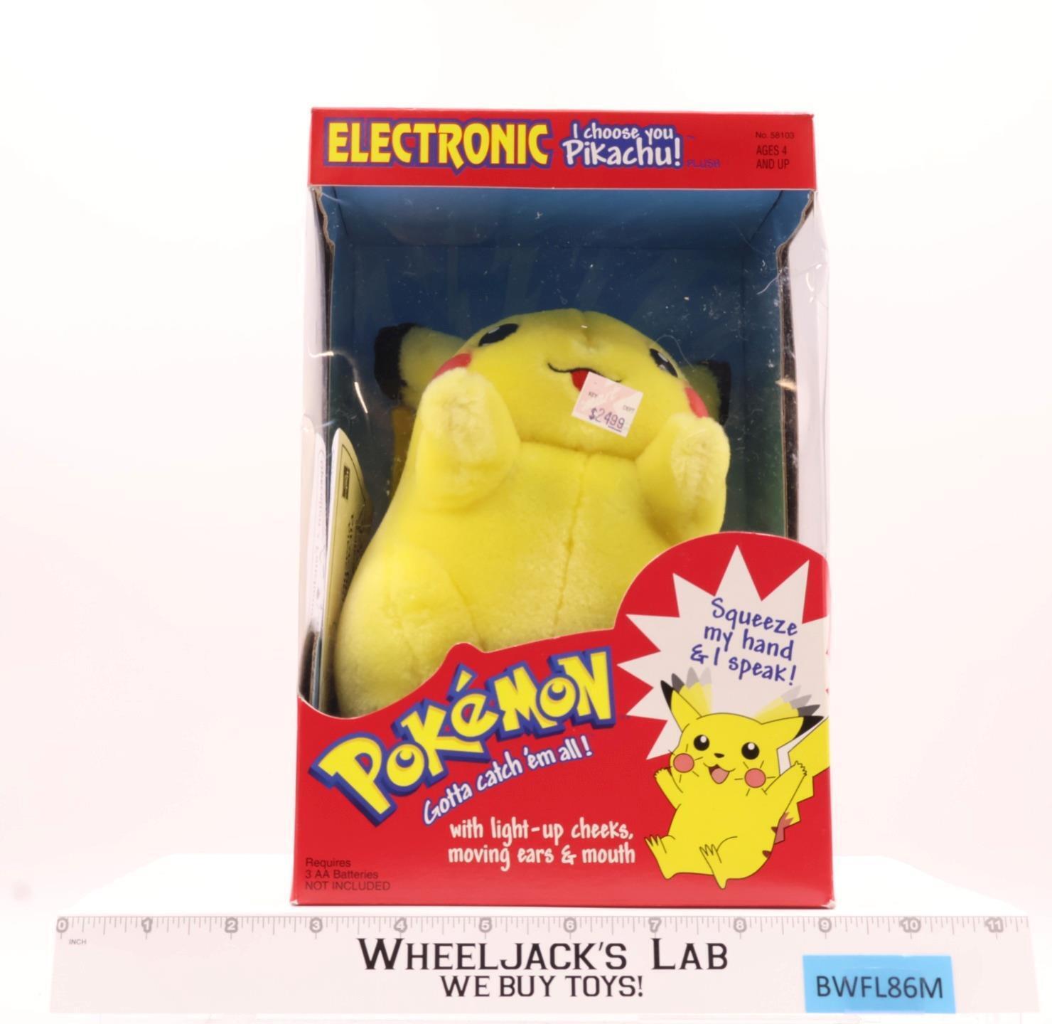 Electronic "I Choose You Pikachu!" Pokémon 1999 Hasbro Plush Figure NEW ...