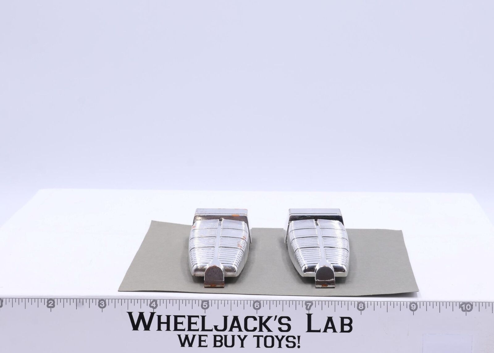 Scorponok Chrome Leg Guard Shields 1987 Vintage G1 Transformers Action ...