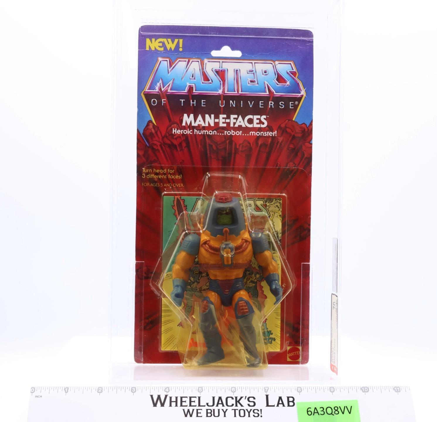 Man-E-Faces AFA GRADED 70 70/85/85 Masters of the Universe MOTU 12-Back ...