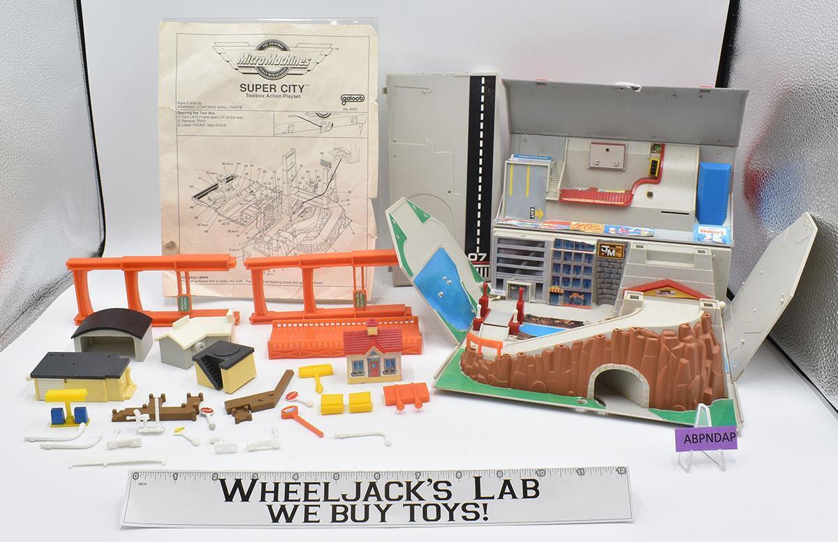 Super City Toolbox Micro Machines 1988 Galoob Carry Playset Case ...