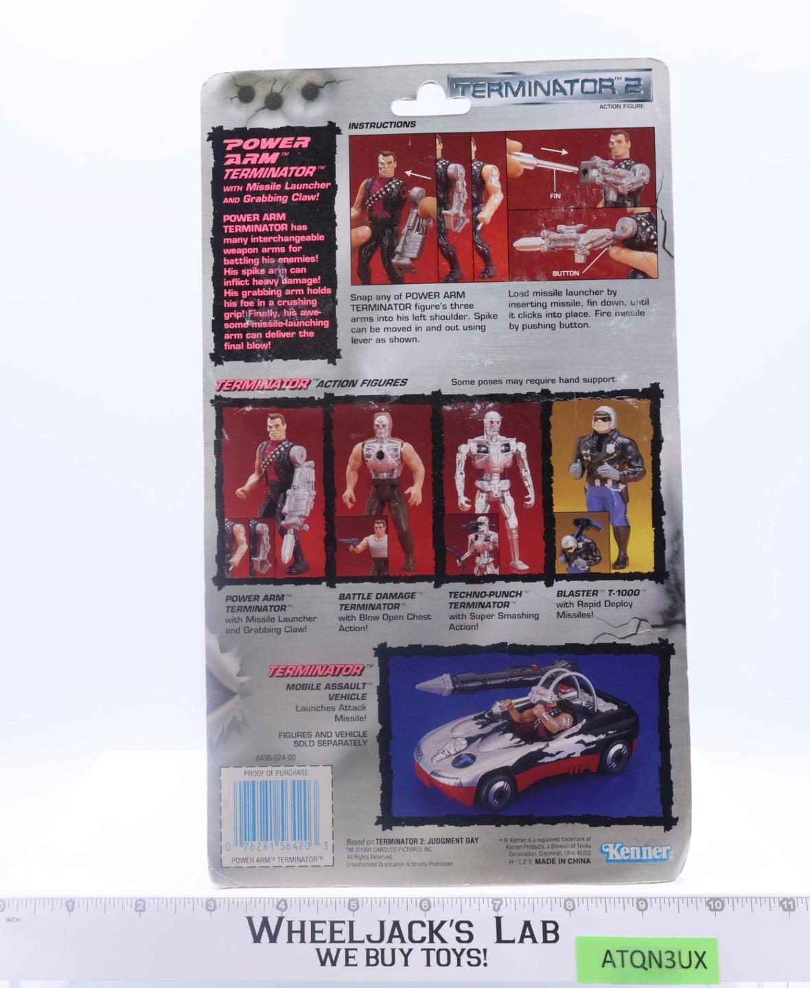 Power Arm Terminator 2 w/ Missile Launcher Grabbing Claw Kenner 1991 ...