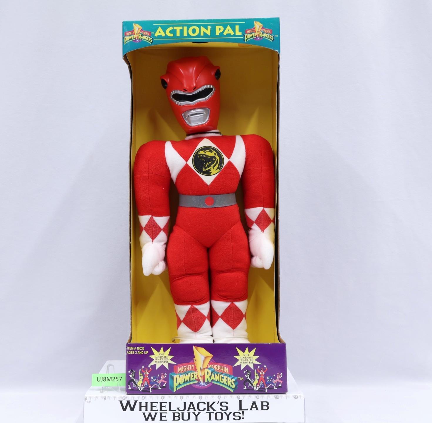 RED Mighty Morphin Power Ranger Plush Doll 18" Saban Toys 1993 Figure ...