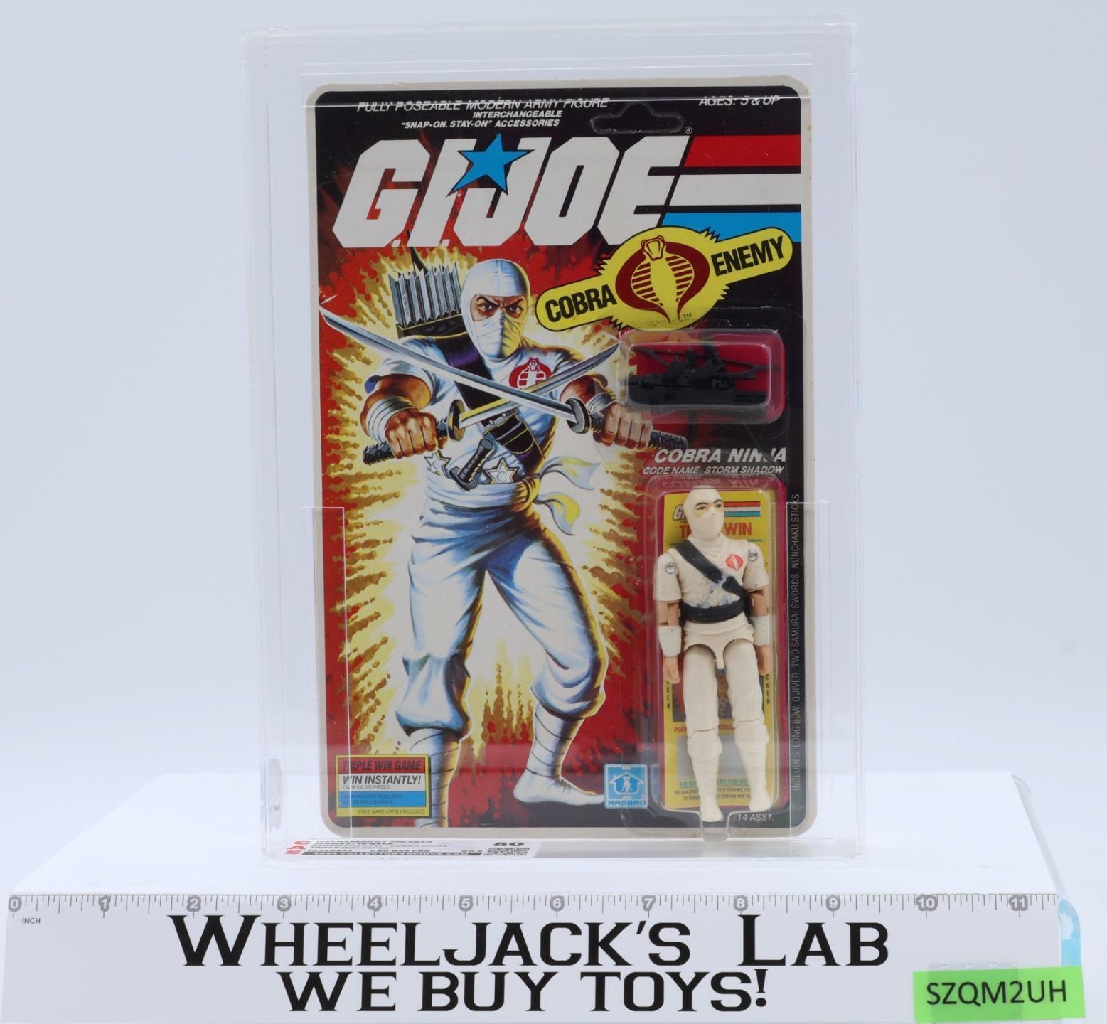 Storm Shadow CAS GRADED 80 80/85/80 GI Joe 36-Back 1984 Hasbro Figure ...