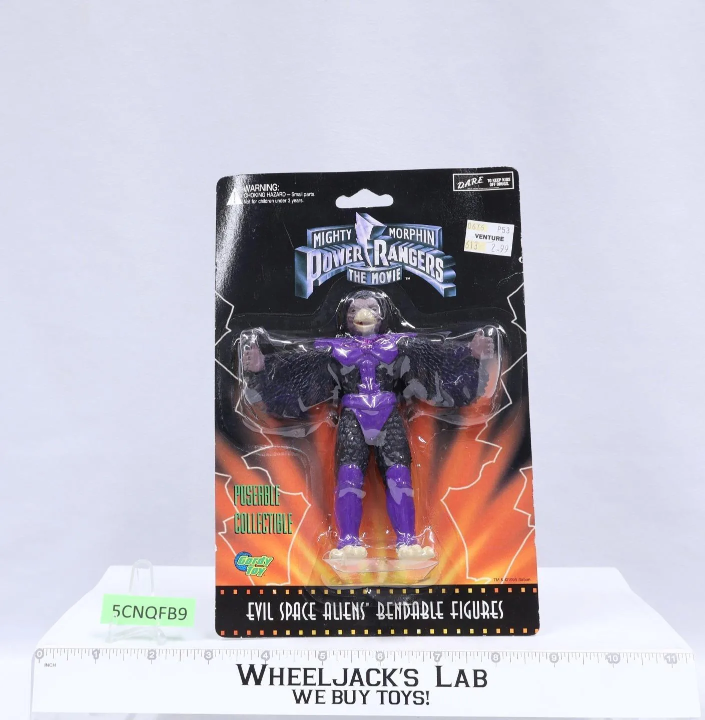 Tengu Warrior BENDABLE Power Rangers The Movie Gordy Toy 1995 Vintage ...