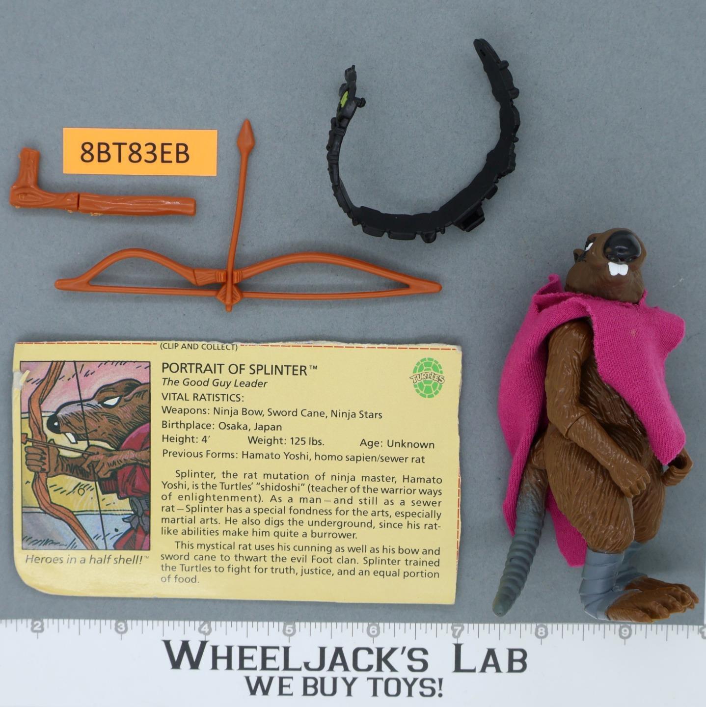 Splinter SOFT HEAD Teenage Mutant Ninja Turtles TMNT 1988 Vintage ...