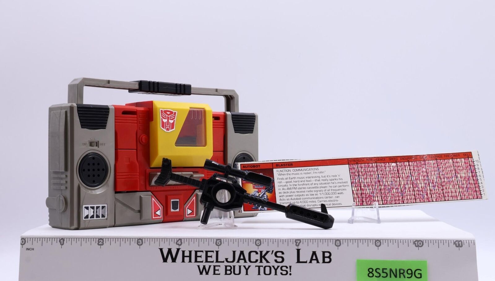 Blaster 100% Complete 1985 Vintage G1 Transformers Boombox Action ...