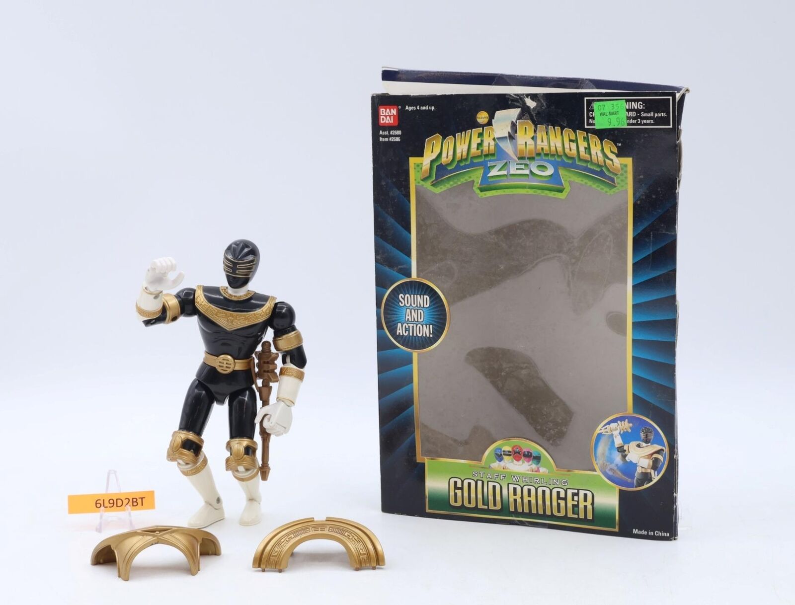 Staff Whirling Gold Ranger 100% Complete Power Rangers Zeo 1995 Bandai ...