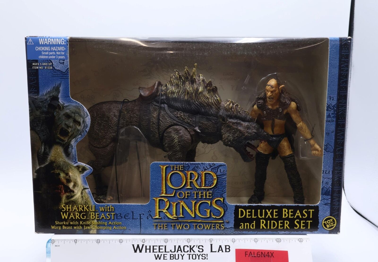 Sharku W/ Warg Beast The Lord of the Rings The Two Towers 2002 ToyBiz ...