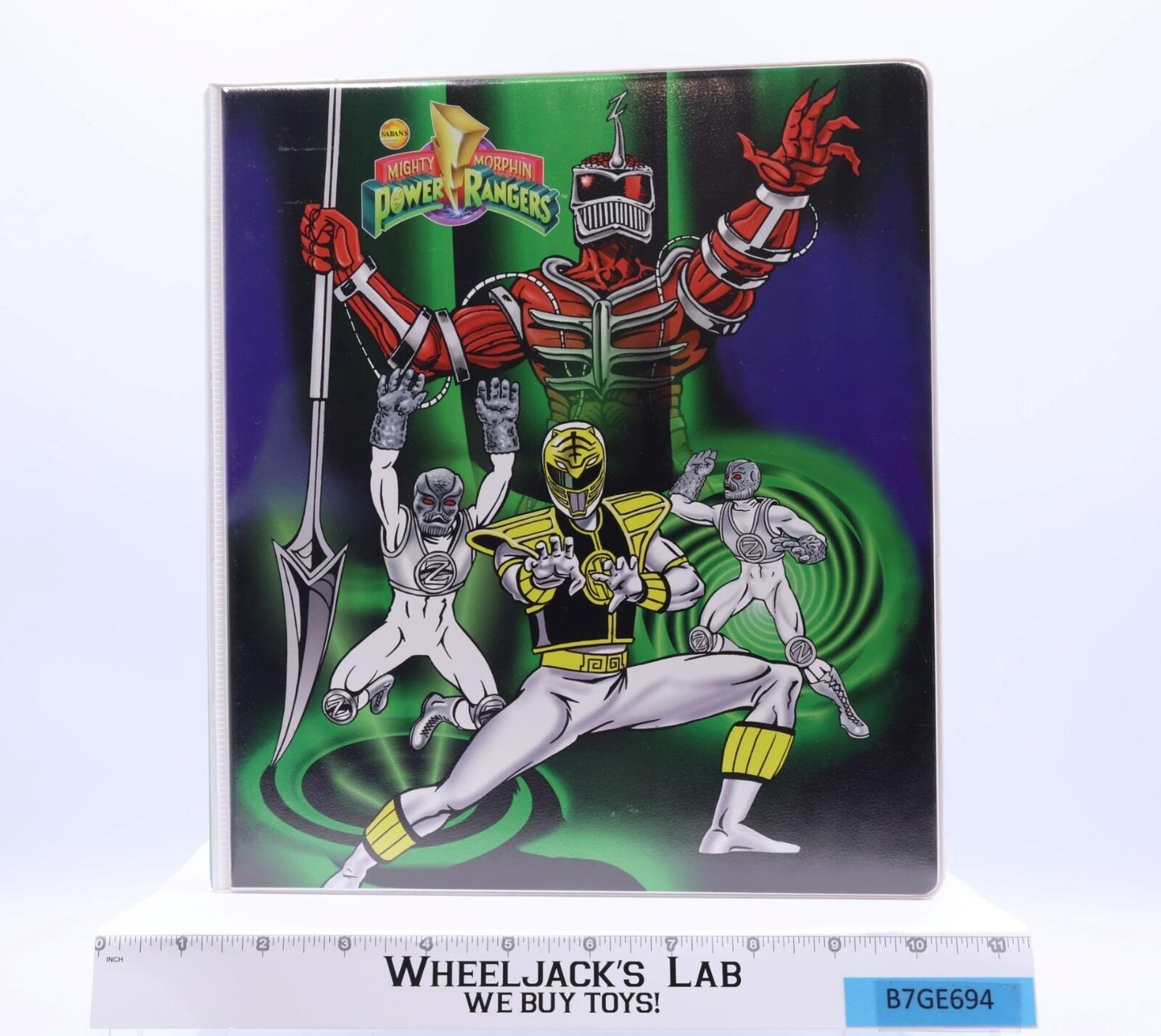 Mighty Morphin Power Rangers 3-Rin Binder School Supplies 1995 Saban ...