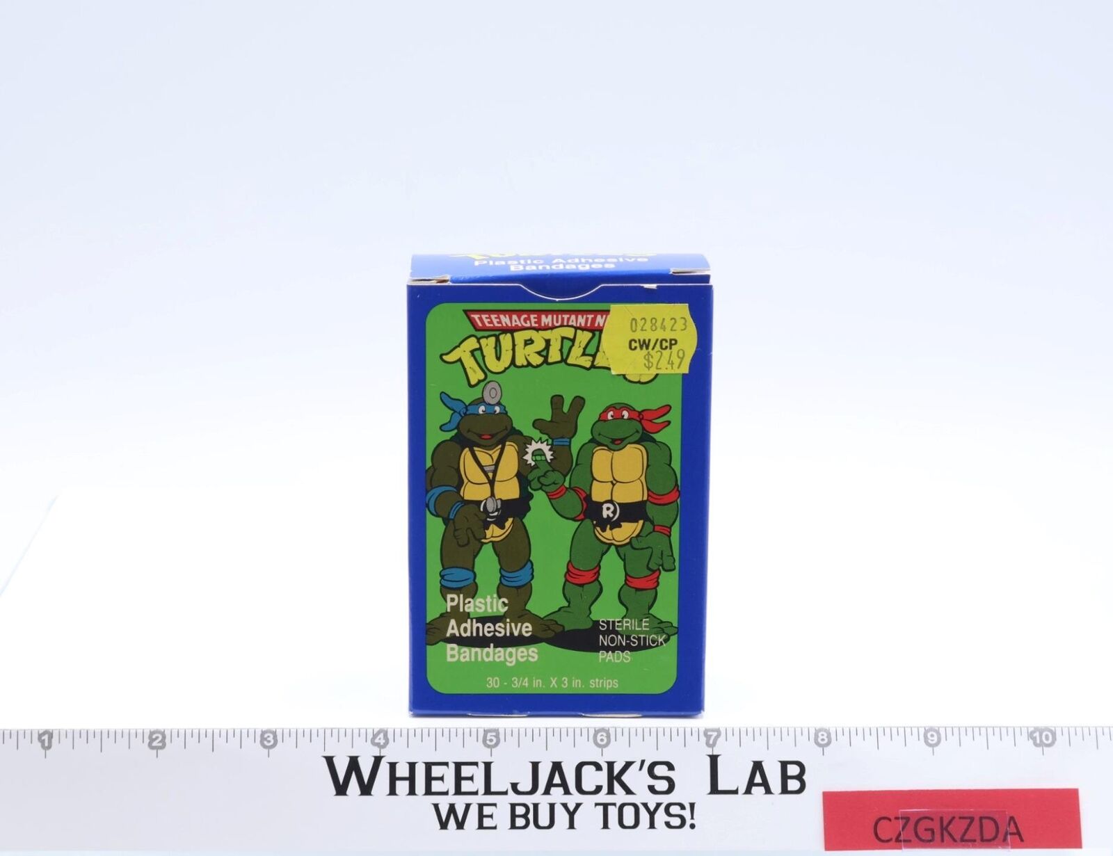 Teenage Mutant Ninja Turtles Plastic Adhesive Bandages 1990 DuClair NEW ...