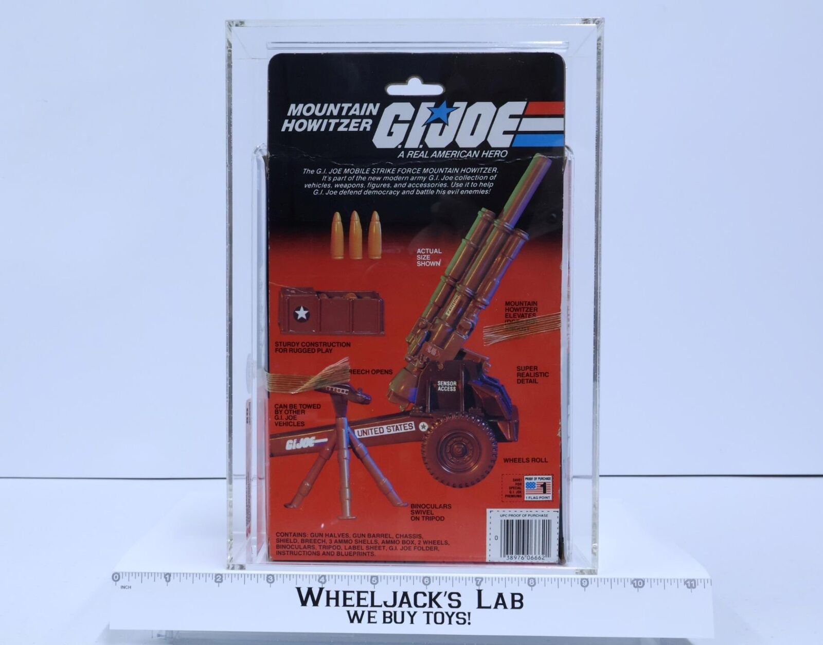 Mountain Howitzer CAS GRADED 80 GI Joe Series 3 1984 Hasbro Vehicle NEW ...