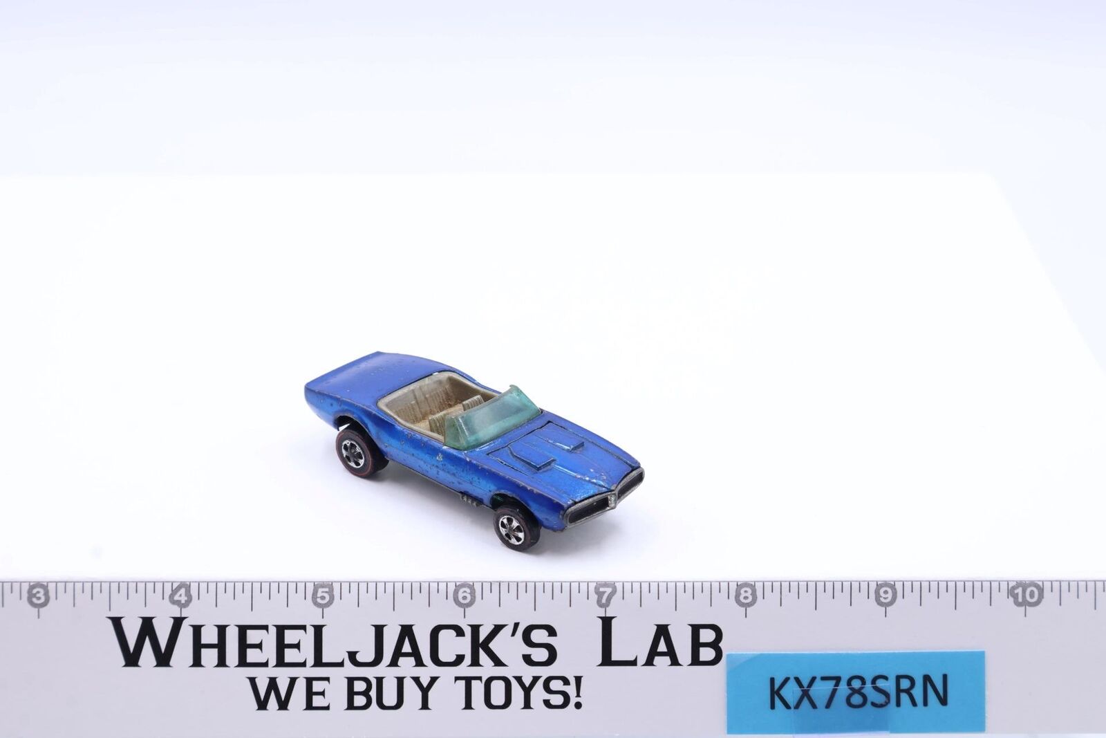 Custom Firebird Blue 1967 1968 Hot Wheels Mattel Vintage Redline RL ...