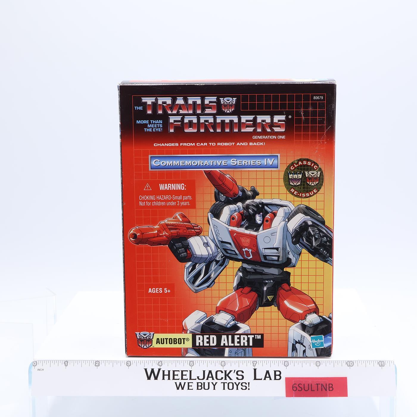 Red Alert Commemorative Series Reissue Transformers 2002 Hasbro NEW ...