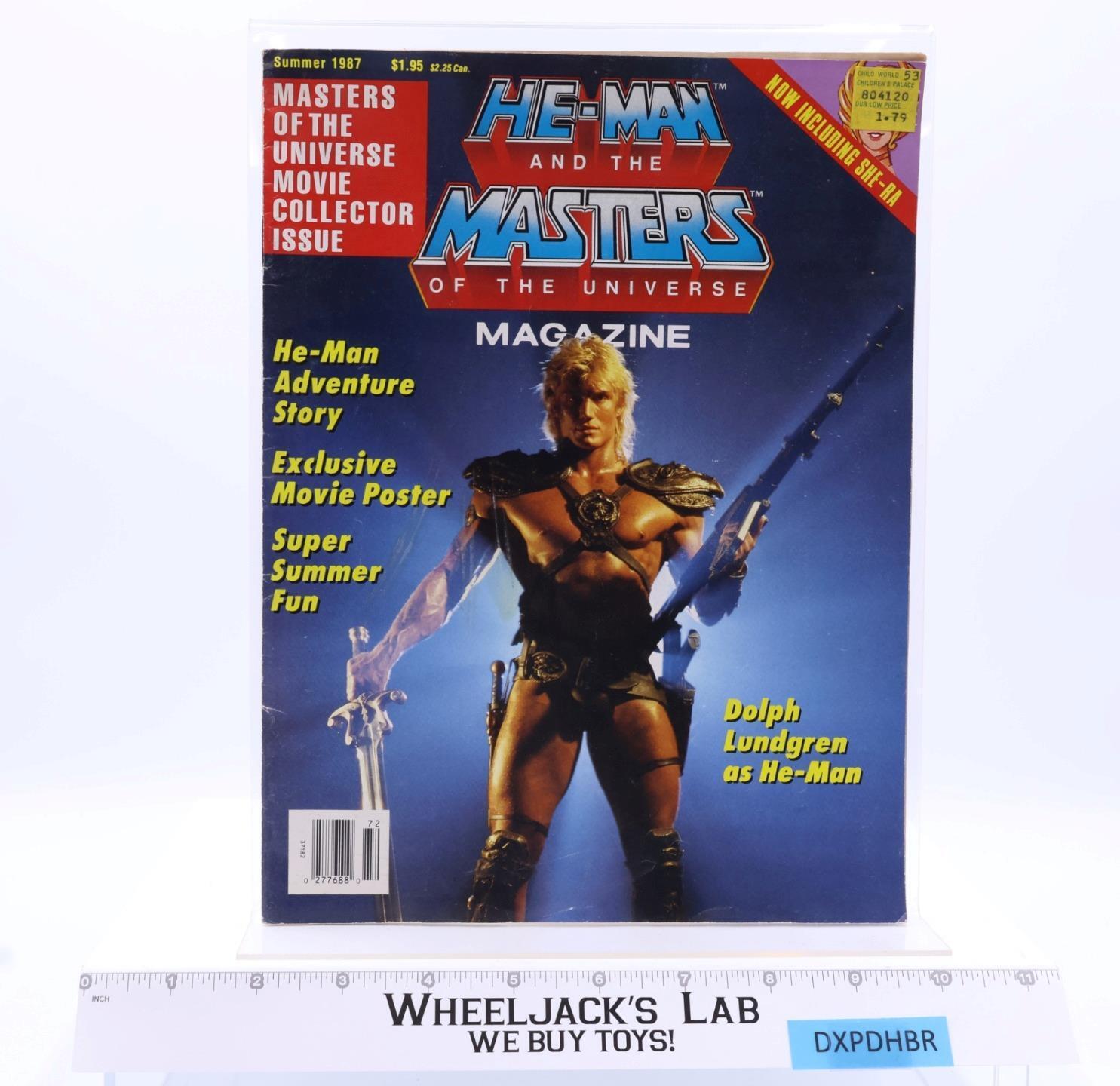 He-Man Masters of the Universe MOTU Summer 1987 Magazine W/ Posters ...