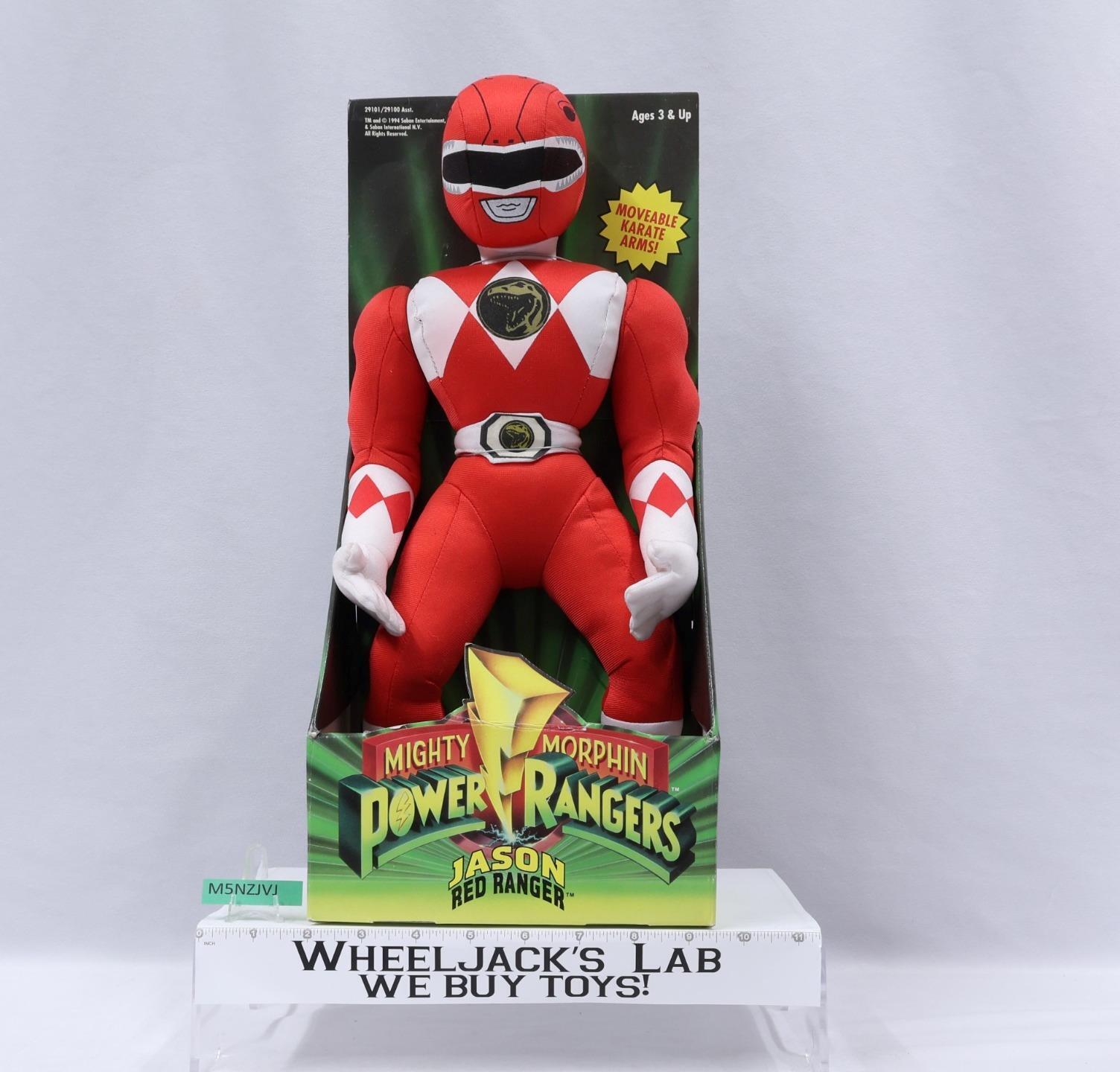 Red Ranger Jason Plush W/Karate Arms Mighty Morphin Power Rangers 1994 ...