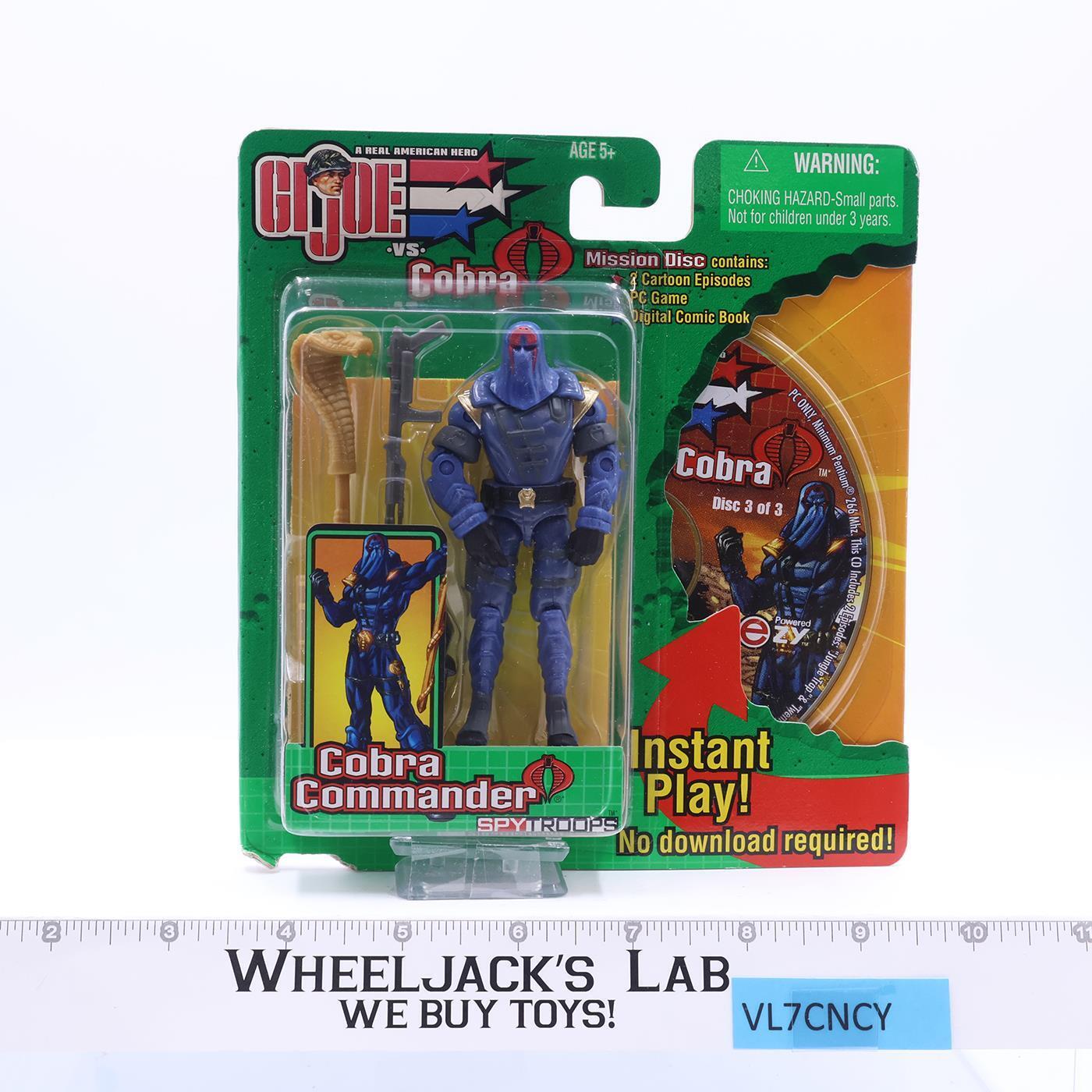 Cobra Commander W /Mission Disc GI Joe vs Cobra Spytroops 2003 Hasbro ...