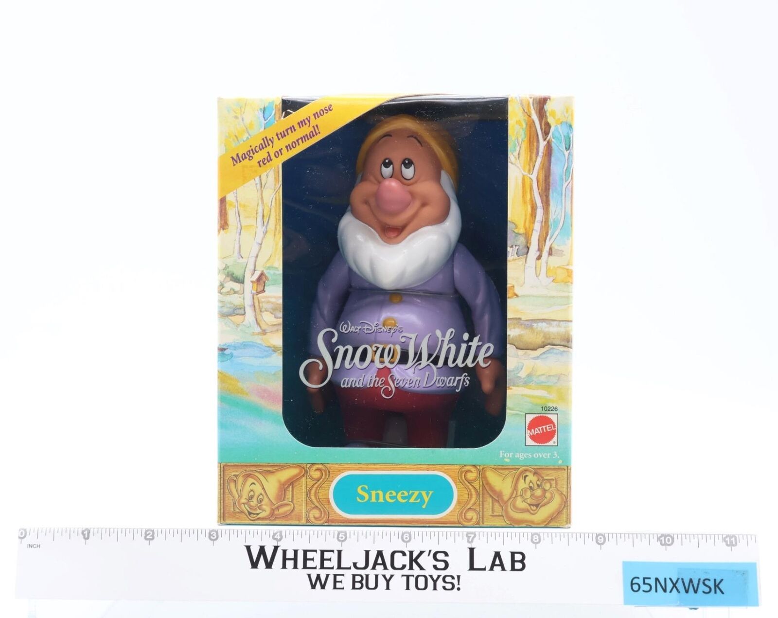 Sneezy Disney's Snow White & the Seven Dwarfs 1992 Mattel 6" NEW SEALED ...