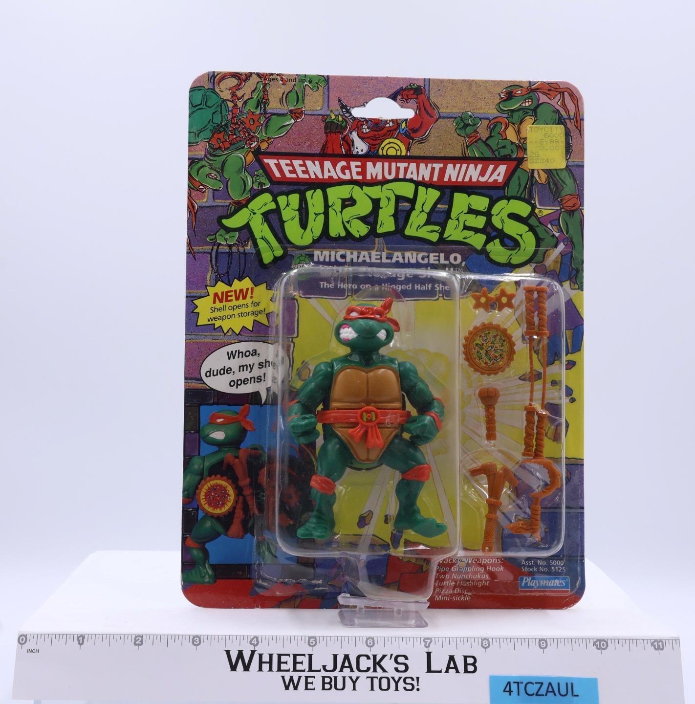 Michaelangelo W/ Storage Shell TMNT 1991 Playmates NEW MOSC SEALED ...