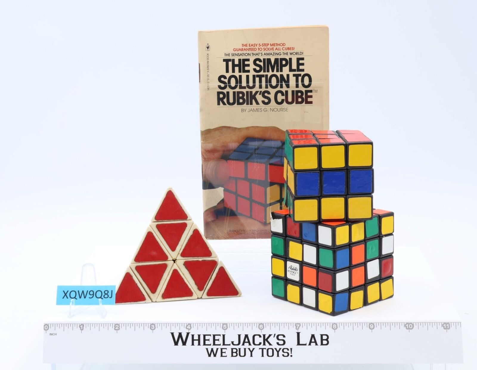 Rubik's Cube LOT Pyraminx Pyramid Triangle Puzzle 1980's + Book ...