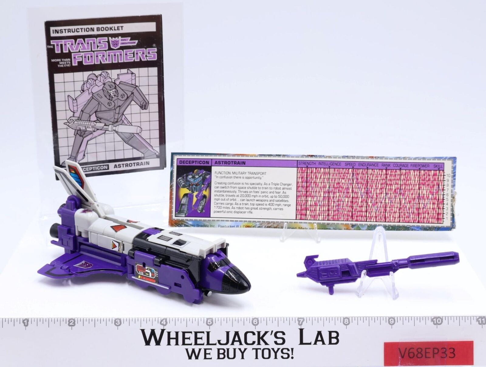 Astrotrain 100% Complete 1985 Vintage Hasbro Action Figure G1 ...