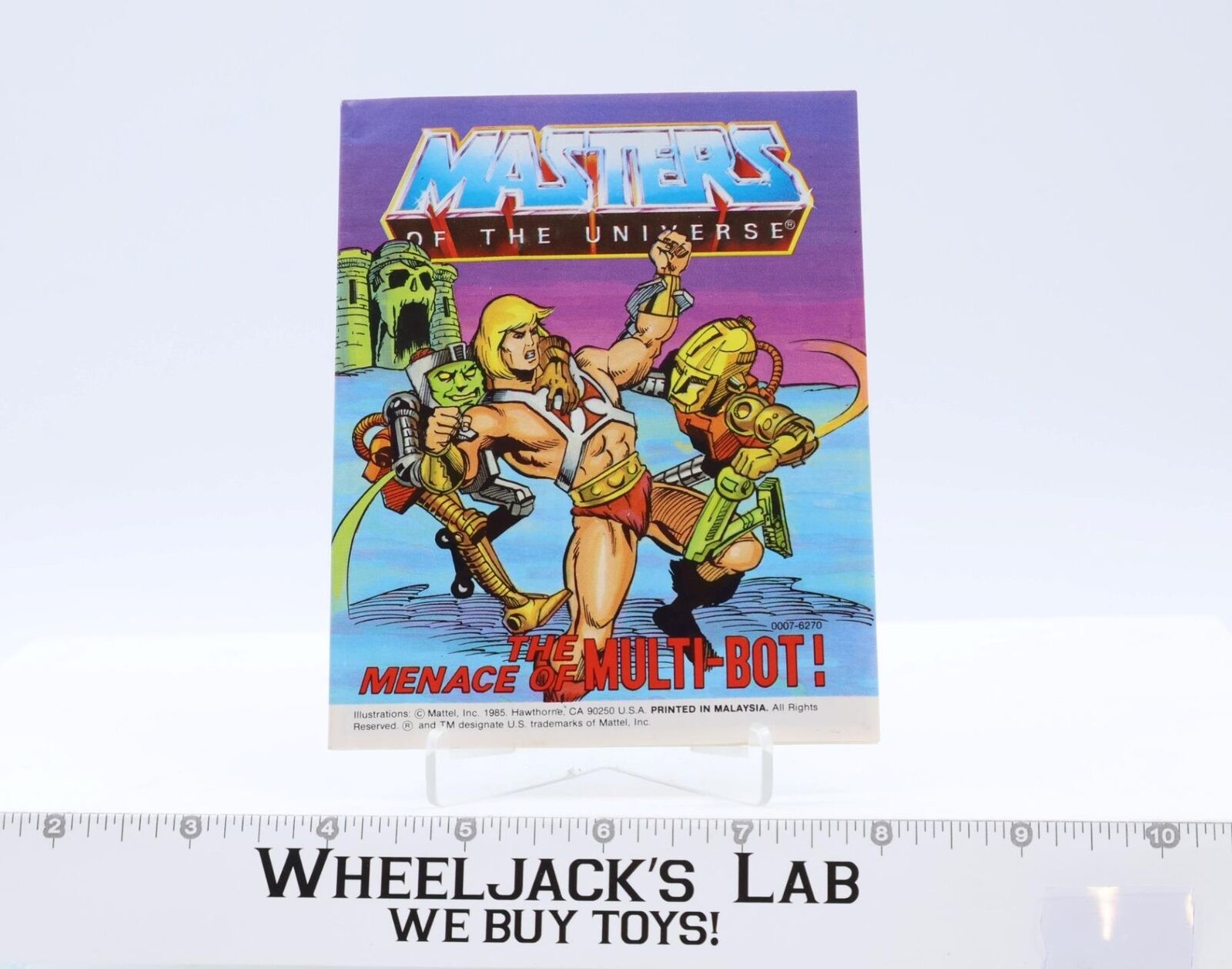 The Menace of Multi-Bot! Mini Comic He-Man 1985 MOTU Mattel - Wheeljack ...