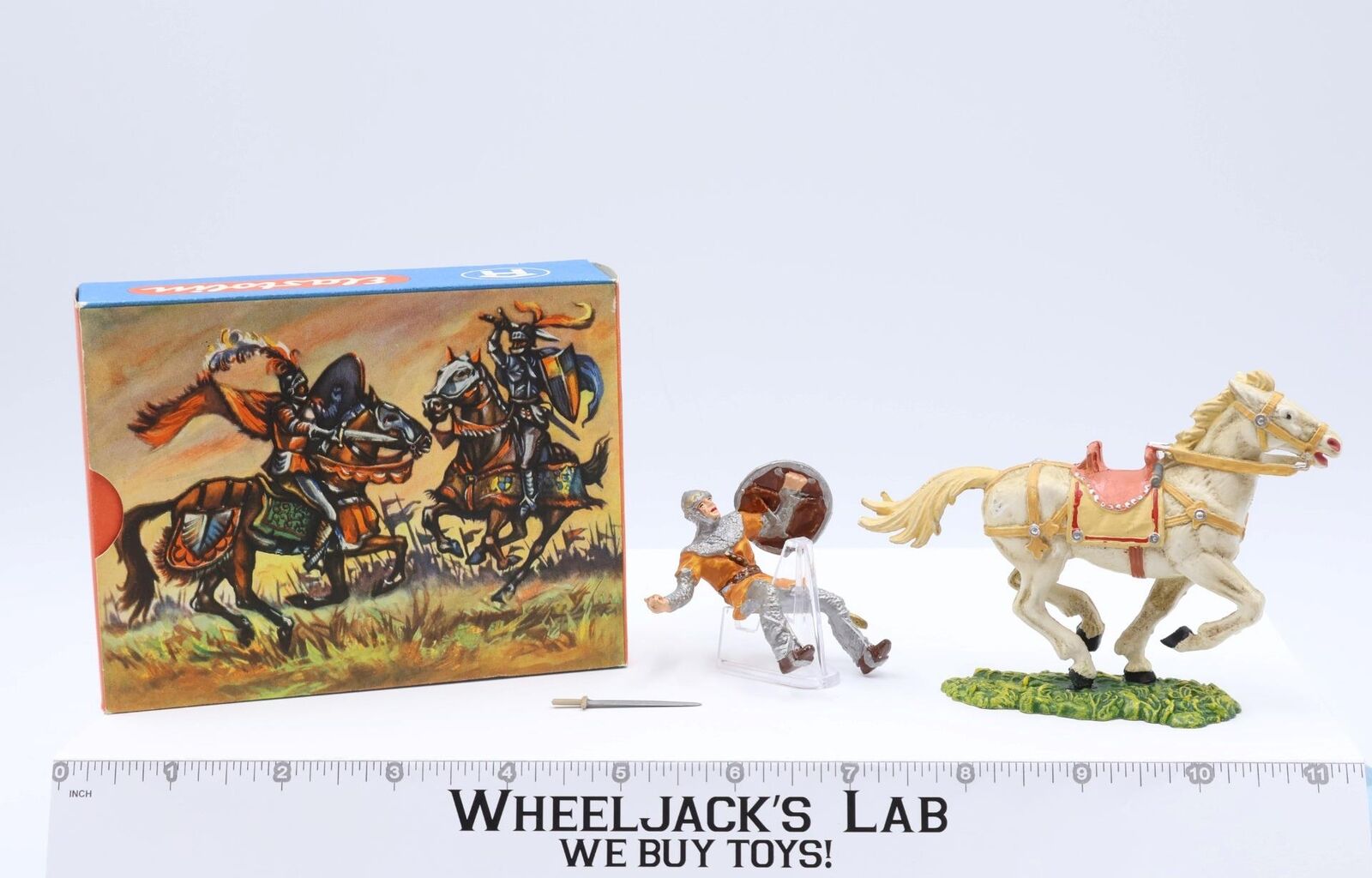 8856 Mounted Cavalry Soldier Norman W Sword Toy Soldiers Elastolin 70MM ...