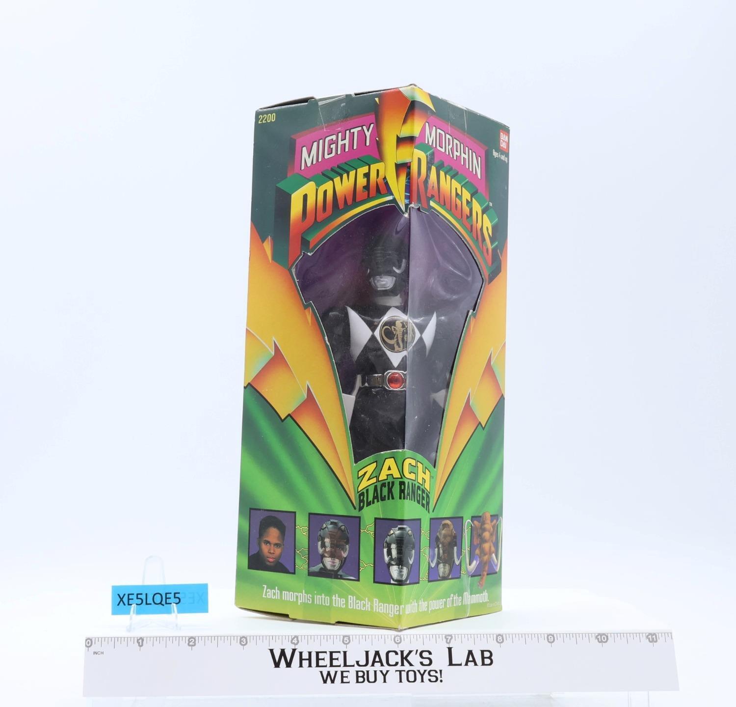 Zach BLACK Ranger Mighty Morphin Power Rangers 1994 Bandai NEW MIB ...