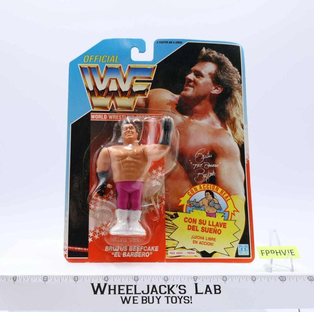 Brutus Beefcake SPANISH Card WWF Wrestling 1991 Hasbro NEW MOSC SEALED ...