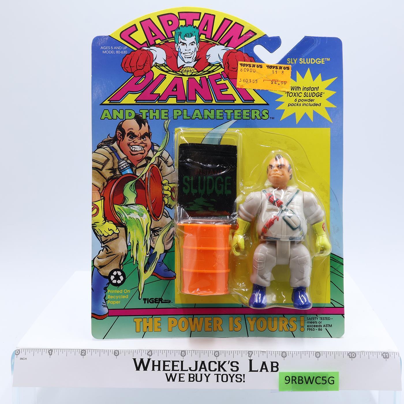 Sly Sludge Captain Planet 1991 Tiger Toys Action Figure NEW MOSC SEALED ...