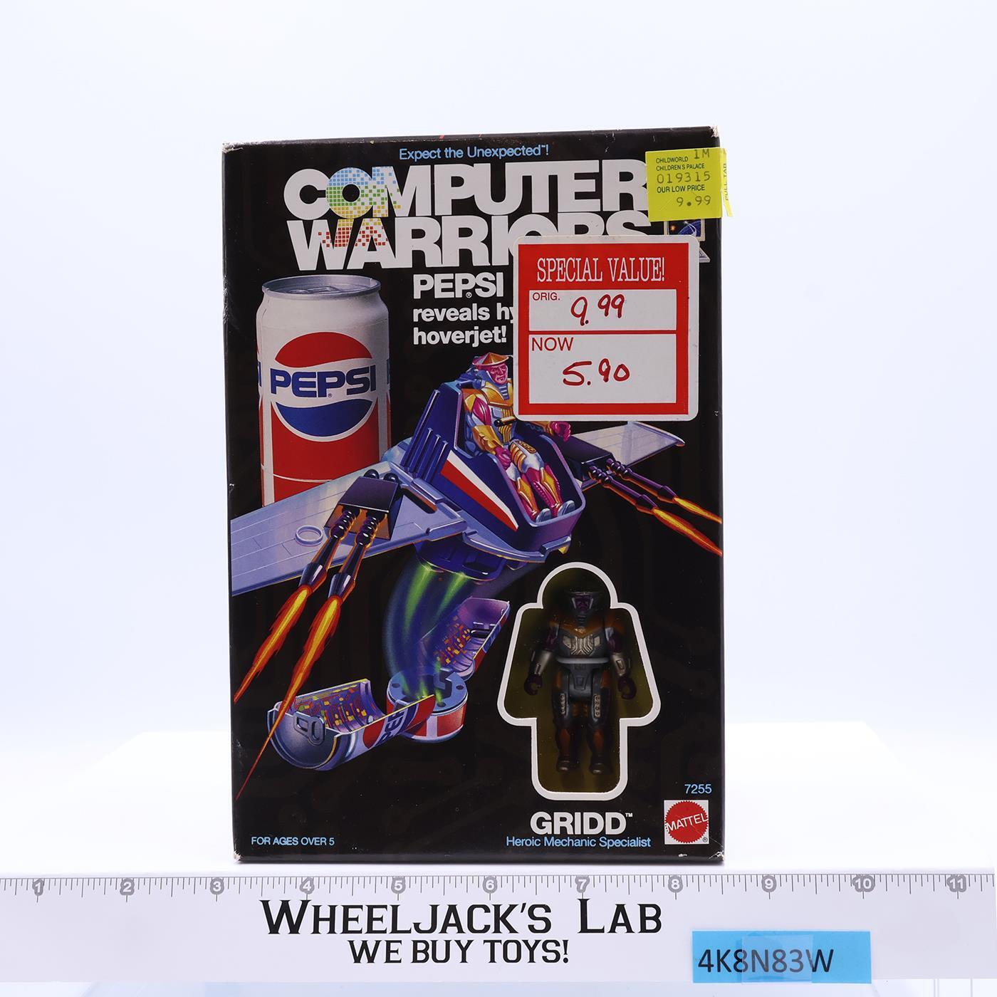 Pepsi Can W/Gridd Computer Warriors 1989 Mattel Vintage Action Figure ...