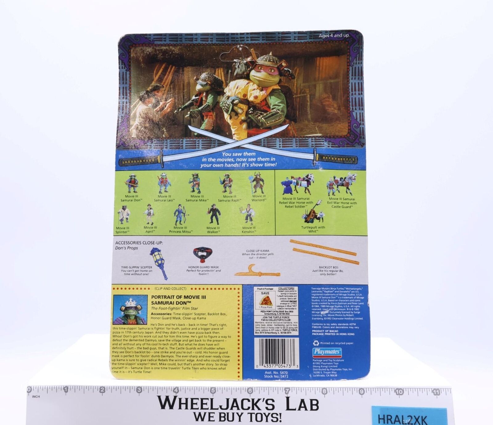 Samurai Don Movie III Teenage Mutant Ninja Turtles TMNT 1992 Playmates ...