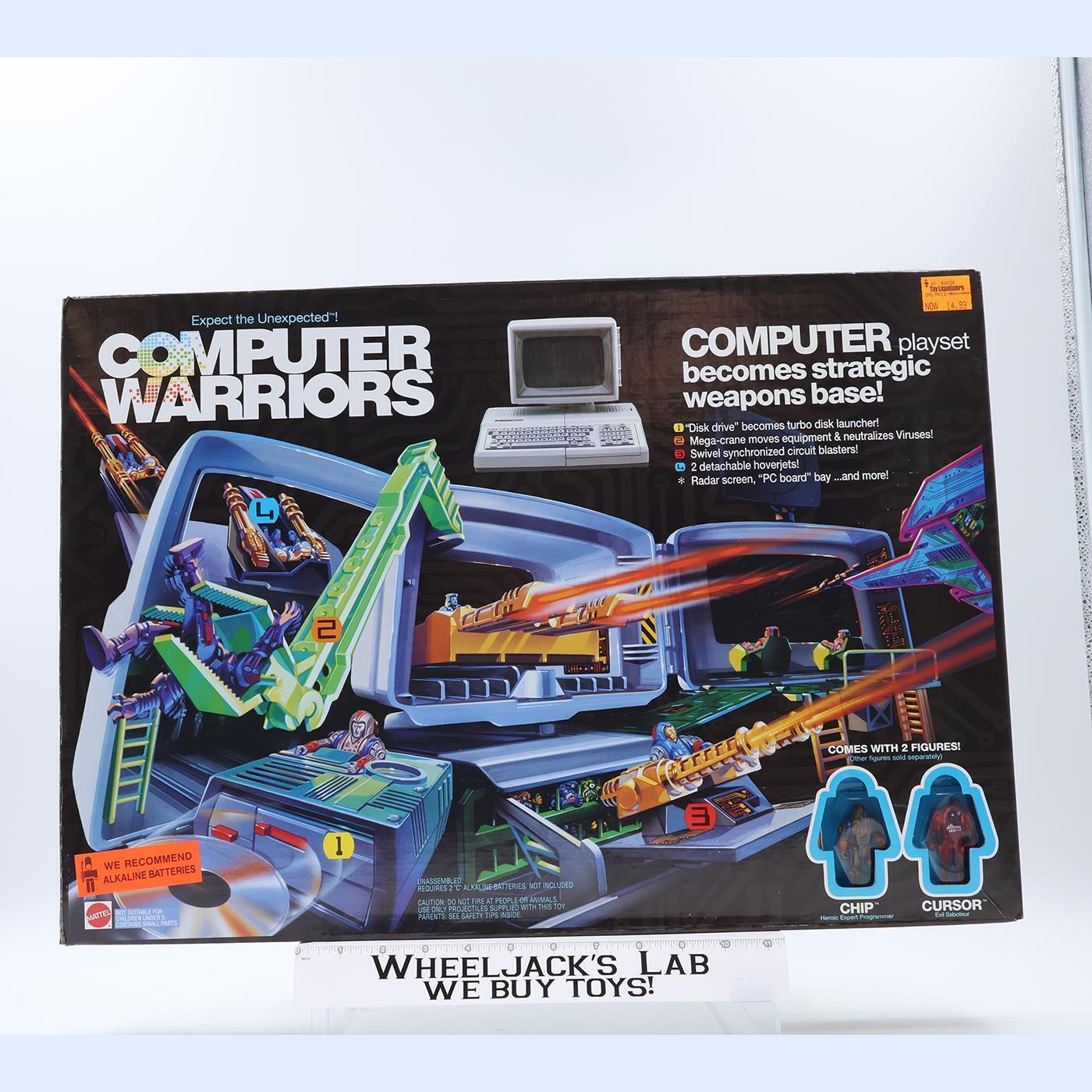 Computer Playset W/ Chip & Cursor Computer Warriors 1989 Mattel NEW ...