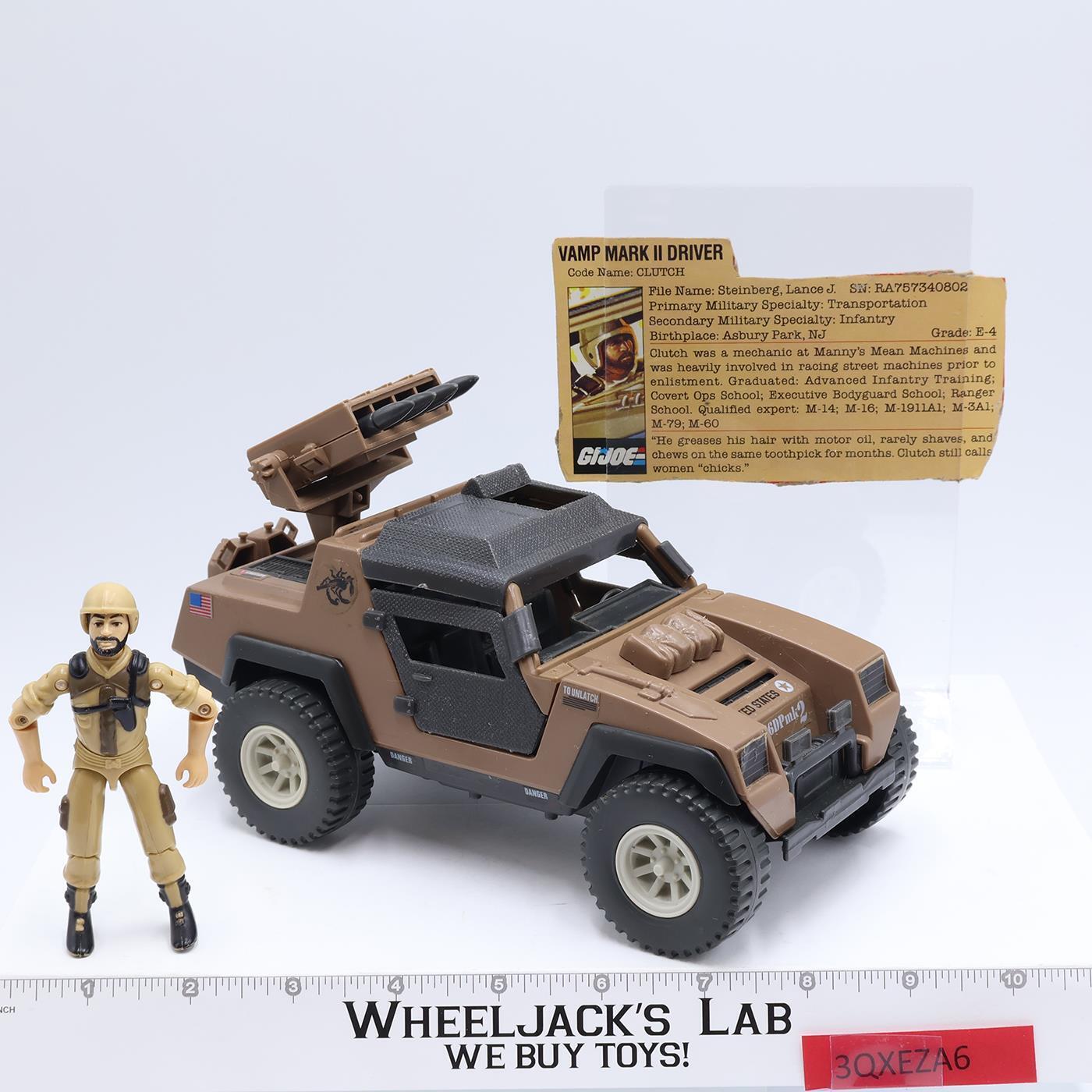 Vamp Mark II Attack Jeep W/ Clutch 100% Complete GI Joe 1984 Hasbro ...