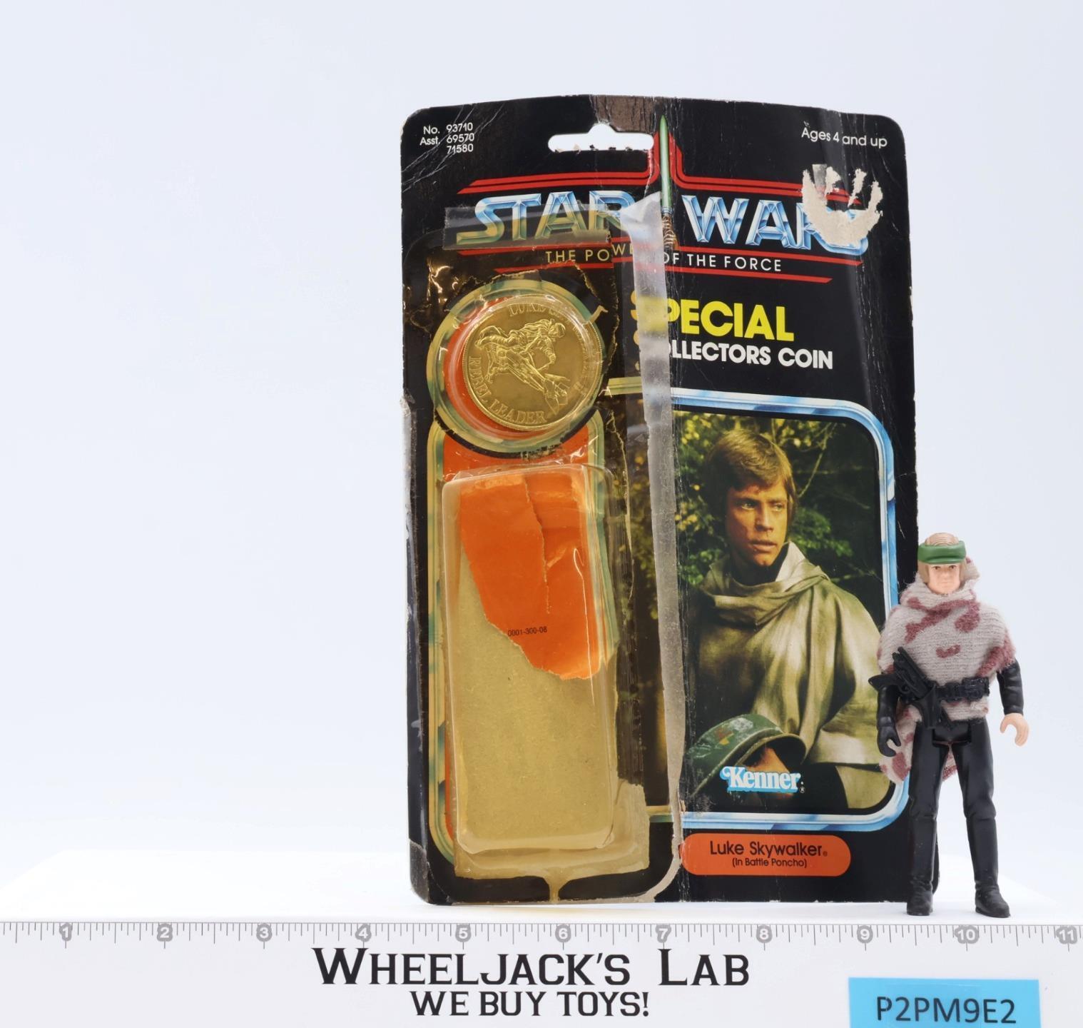 Luke Skywalker Battle Poncho Complete 92 Back Star Wars POTF 1985 ...
