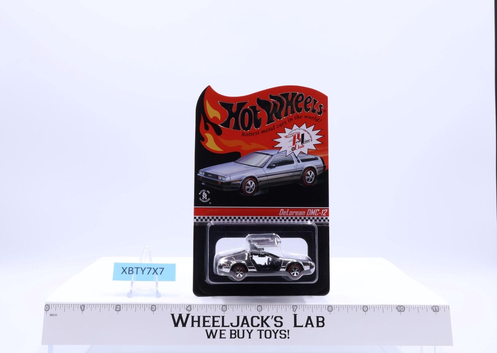 Delorean DMC-12 Chrome 2012 #2056/4000 Mattel Vintage Red Line Club RLC ...