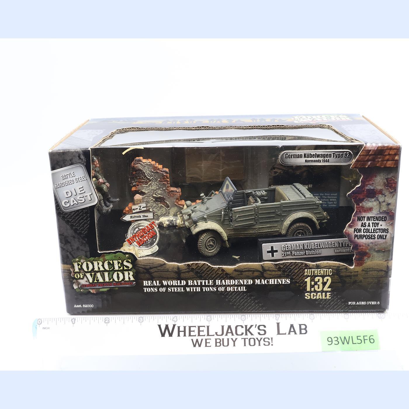 German Kubelwagen Type 82 Normandy 1944 1/32 Forces of Valor Unimax NEW ...