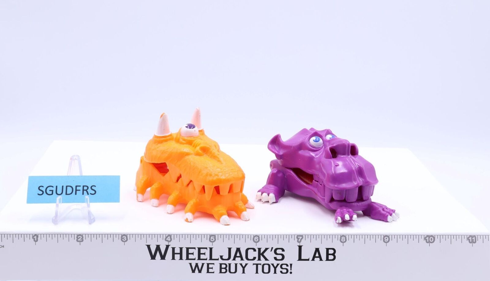 Mini Ghost Traps ORANGE & PURPLE 100% Complete 1987 Real Ghostbusters ...