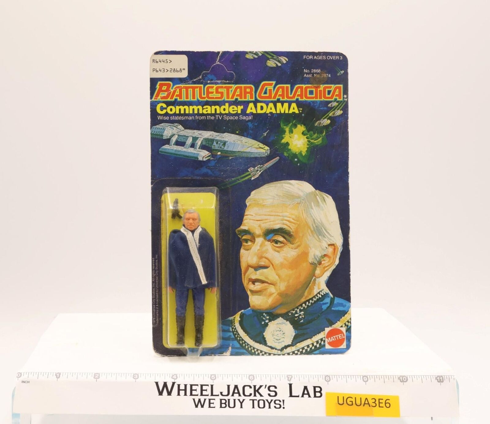 Commander Adama Battlestar Galactica 1978 Mattel Action Figure NEW ...