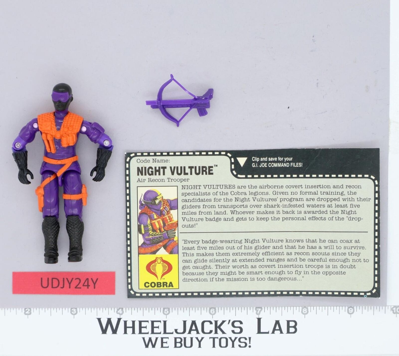 Night Vulture V1 100% Complete G.I. Joe 1991 Hasbro Vintage Action ...